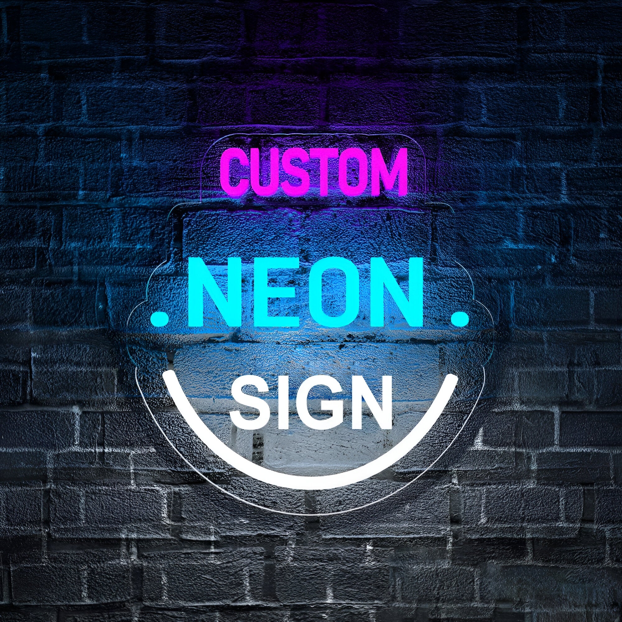 Personalized Your Name Custom Dual Color LED Neon Sign – DDOT