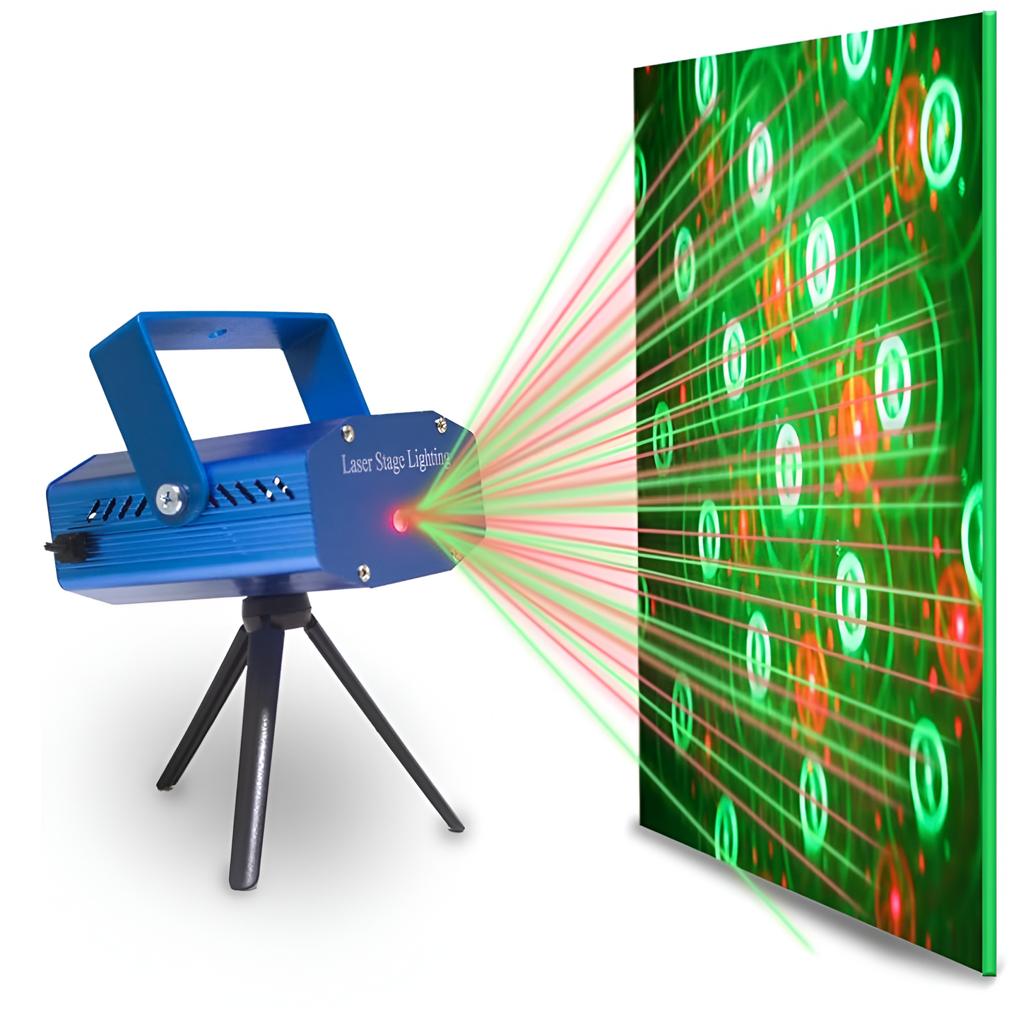 Mini Laser Projector Stage Lighting Sound Activated Laser Light for Pa ...